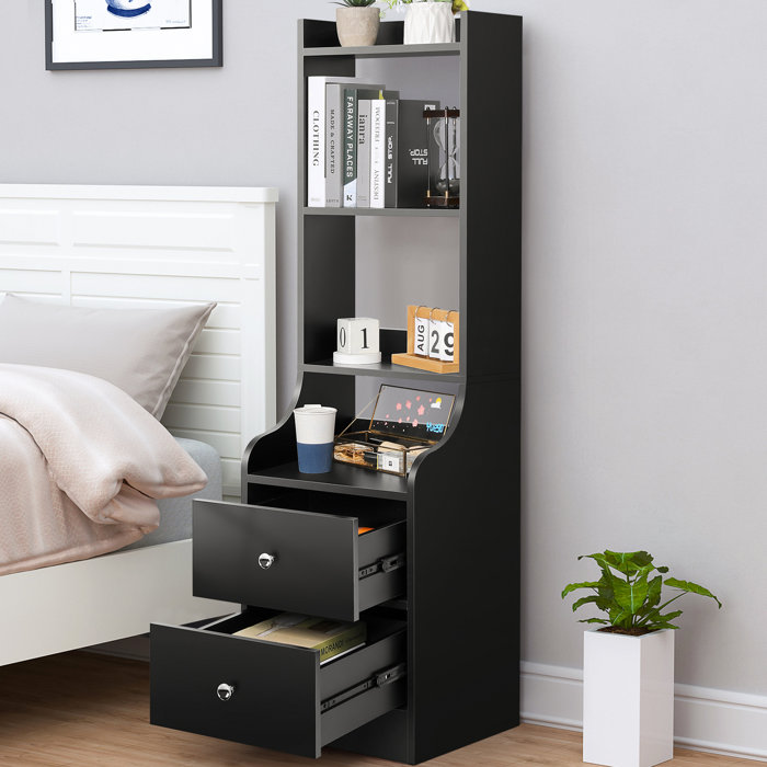 Ebern Designs Table de chevet blanche à 2 tiroirs Pareesa et Commentaires - Wayfair Canada